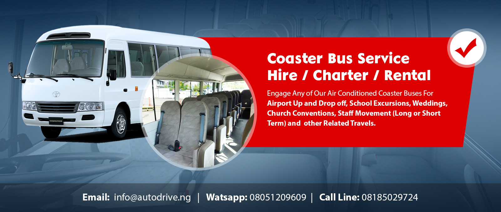 Coaster Bus for Hire - Bus Charter